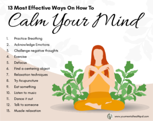 13 Most Effective Ways On How To Calm Your Mind - Your Mental Health Pal